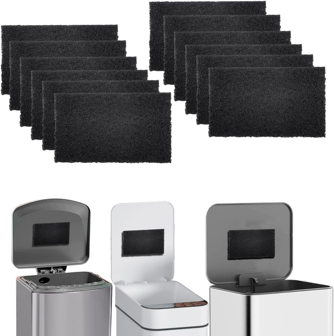 Universal Trash Can Odor Absorbing Filters, Activated Charcoal ...