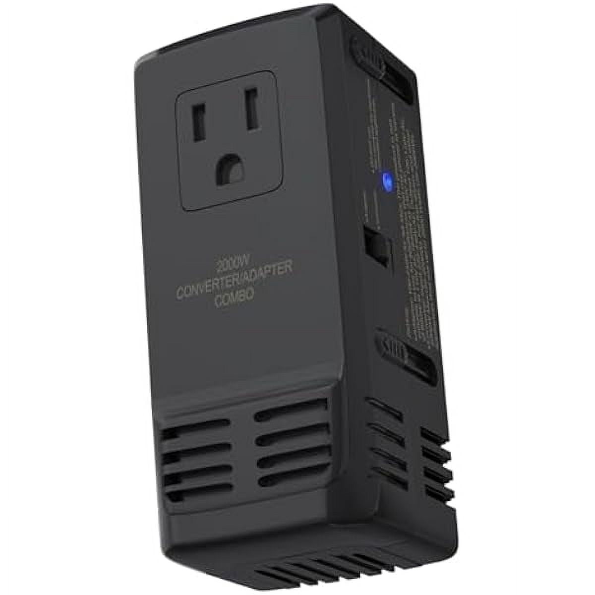 Universal Travel Adapter, 2000W Travel Voltage Converter 220V to 110V ...