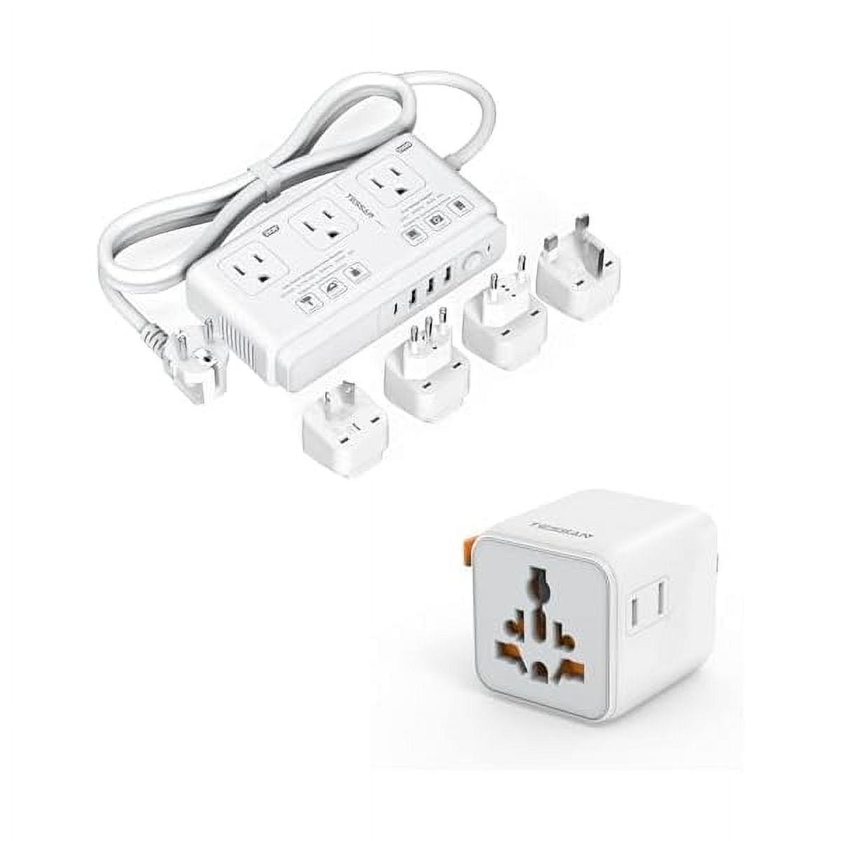 Universal Travel Adapter with Dual AC Outlet (Type C G A I) and 220V to ...