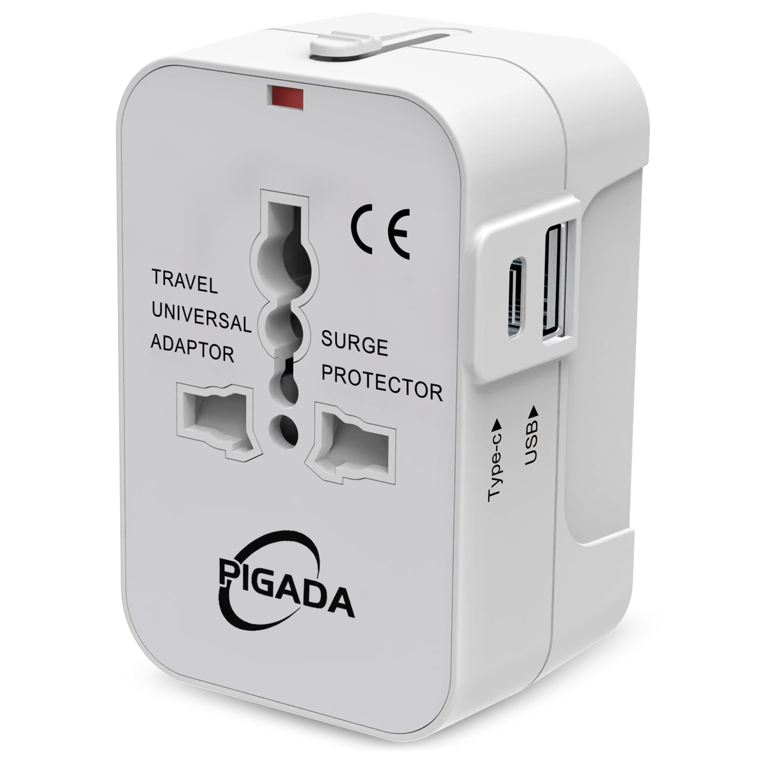 Universal Travel Adapter, International Plug Adapter with 2 USB Ports ...