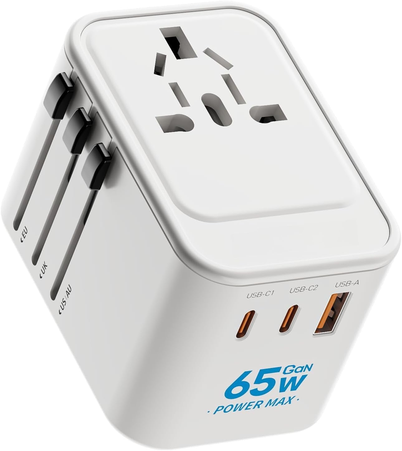 Universal Travel Adapter, International Travel Plug Adapter with 2 USB ...