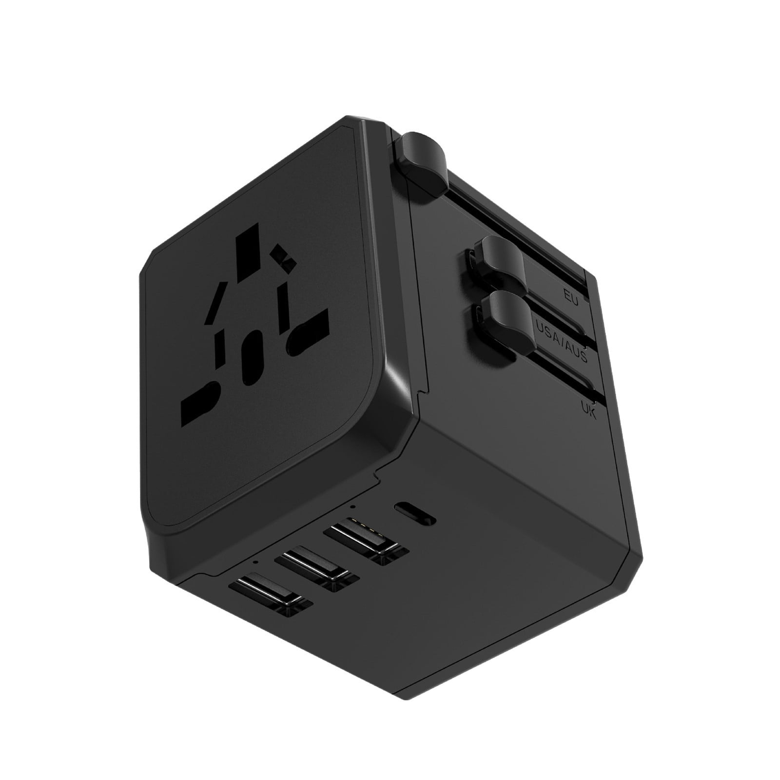 Universal Travel Adapter Multi-Function Power Converter Plug with USB-A ...