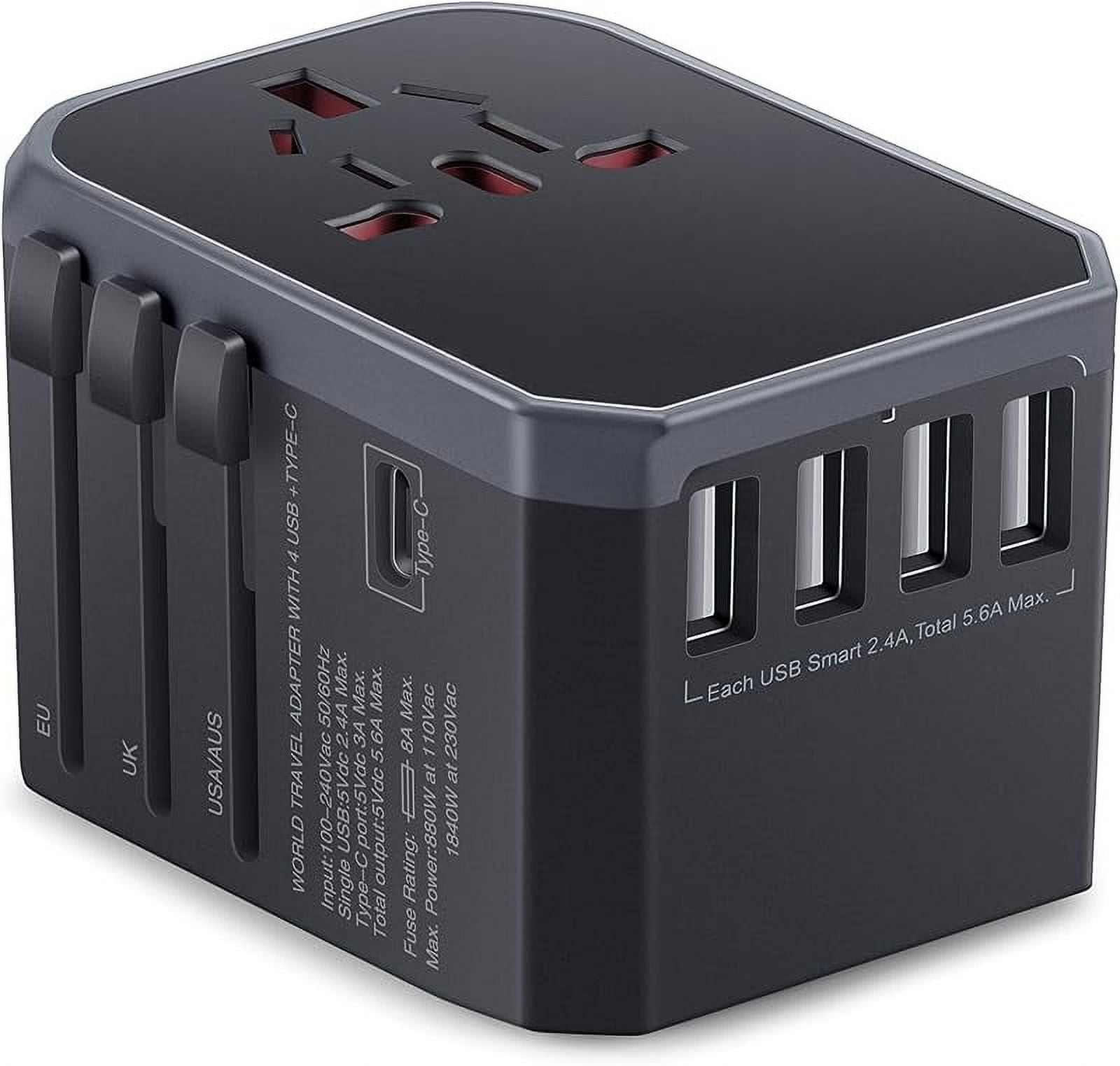 Universal Travel Adapter One International Wall Charger AC Plug Adapter ...