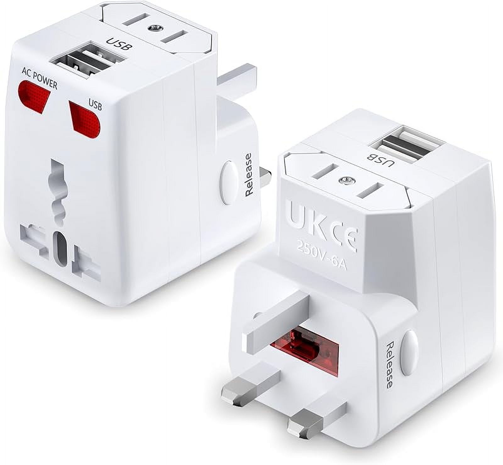 Universal Travel Adapter with Fast Charge,Worldwide Travel Plug Adapter ...