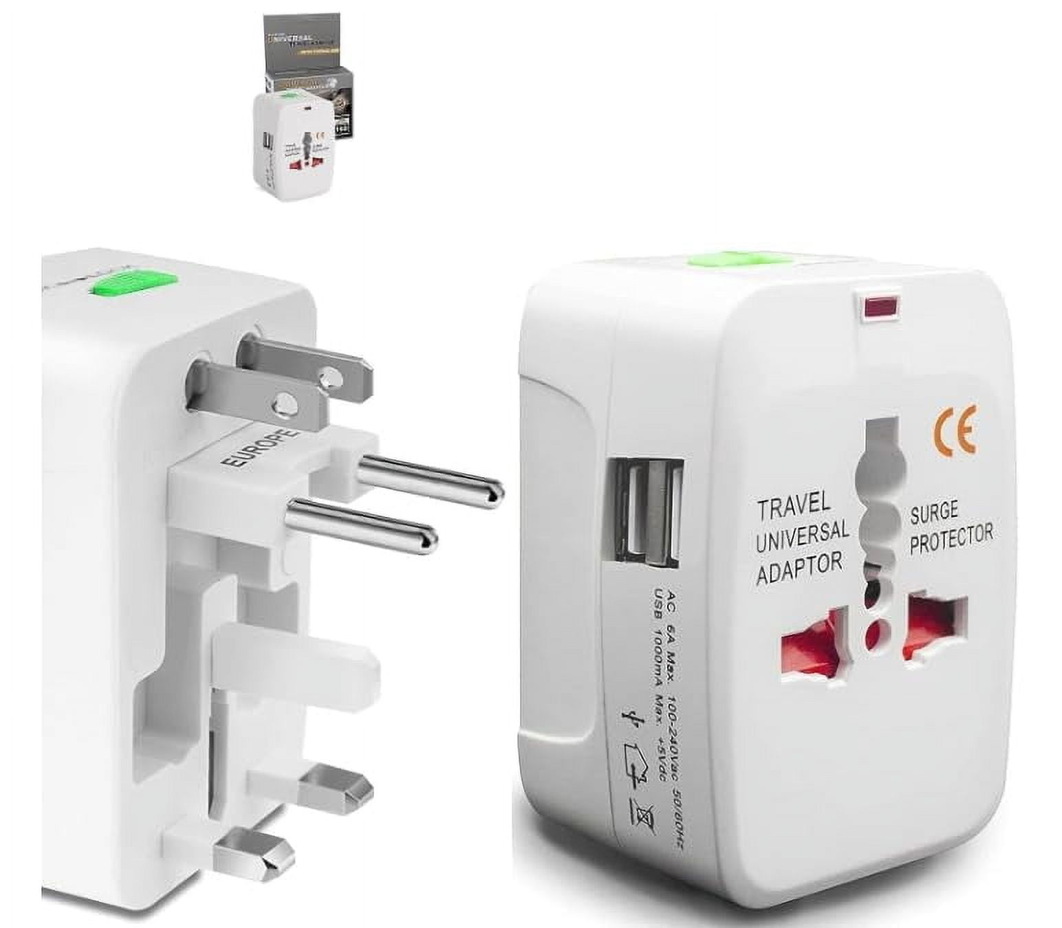 Universal Travel Adaptor UTA with 2 USB - Walmart.com