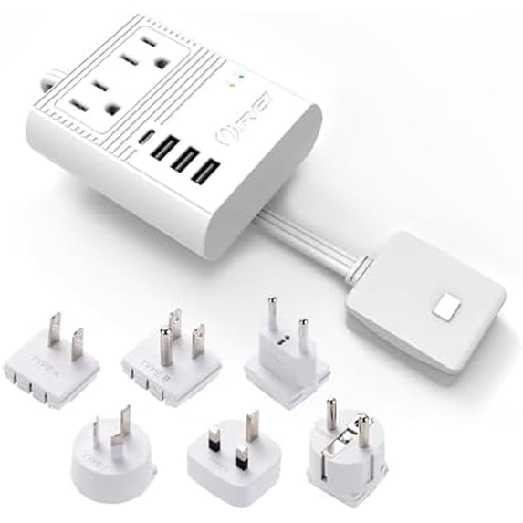 Universal Travel Plug Adapter M8 Max, Compatible for Europe, Asia ...