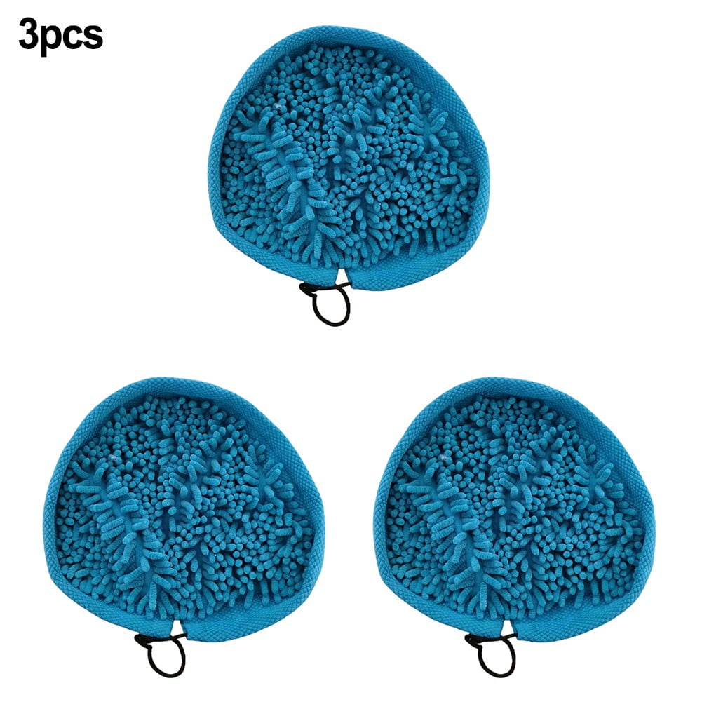Universal Triangular Steam Cleaner Washable Coral Mop Cloth Pad 3 Pack ...
