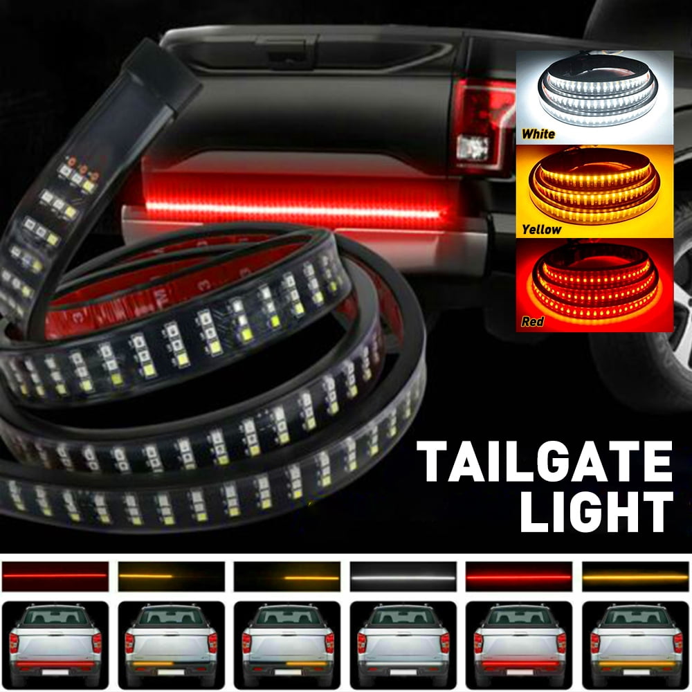 Universal Triple Row LED Tailgate Light Bar for Trucks 48inch - Walmart.com