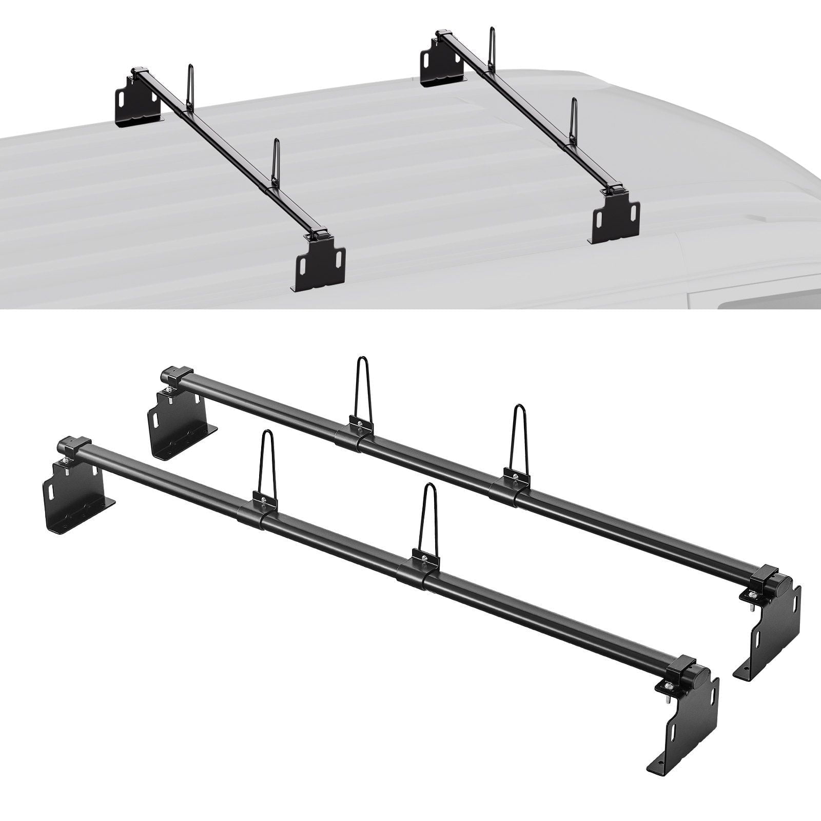 Universal Truck Roof Ladder Rack - Heavy Duty Trailer Ladder Rack for ...