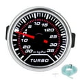Universal Turbo Boost Gauge Vacuum Pressure Meter 35PSI Smoke Tint Lens ...