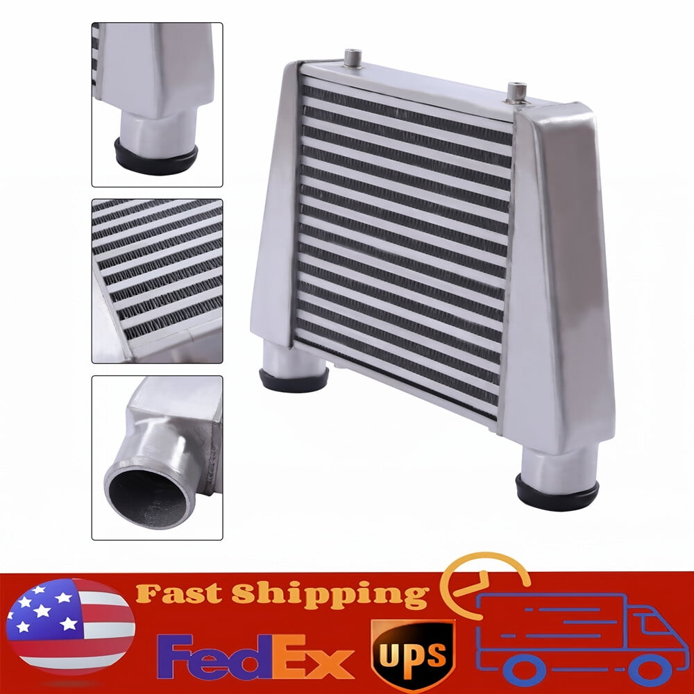 Universal Turbo Intercooler Aluminum Front Mount Same Side 2.5" Inlet ...