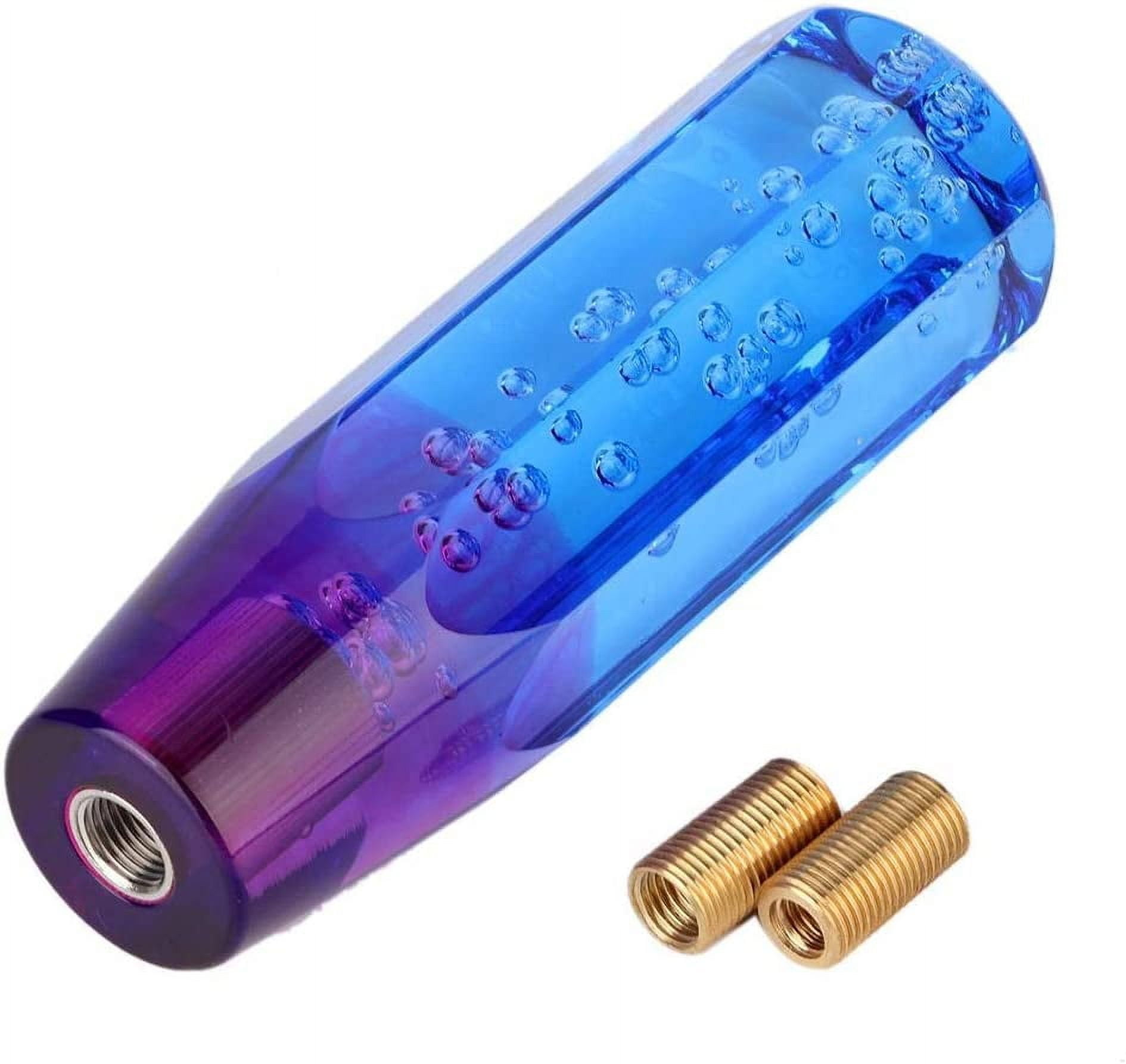 Universal Two-Color Crystal Bubble Shift Gear Knob Manual Gear Stick Lever Head with 8mm 10mm ...