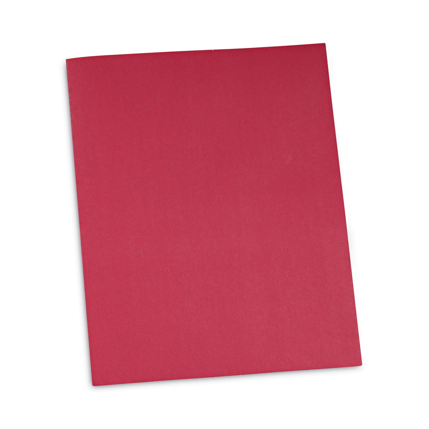 Universal Two-Pocket Portfolio, Embossed Leather Grain Paper, Red, 25 ...