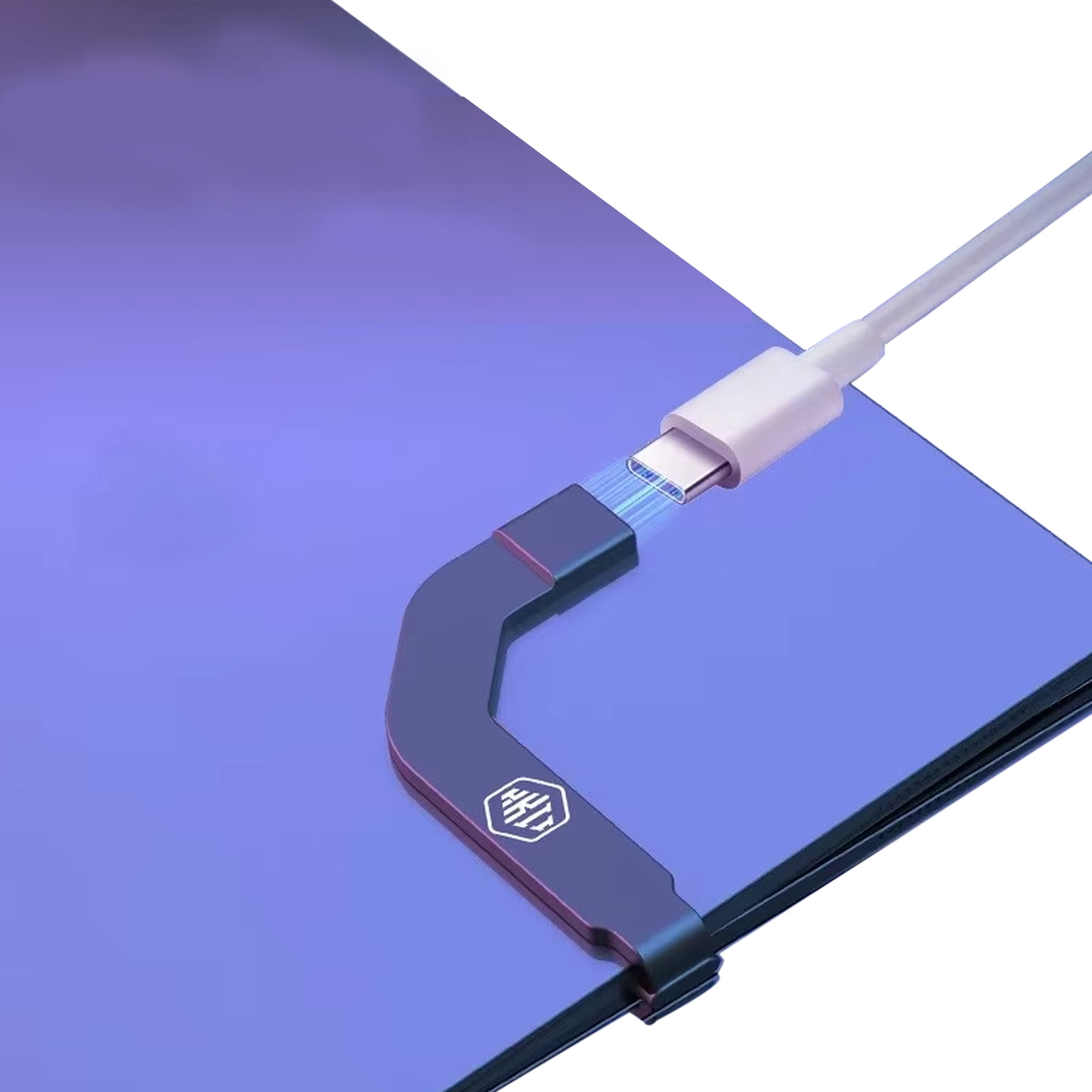 Universal Type-C Connector Adapter, Slim Angled Design Charging Port ...