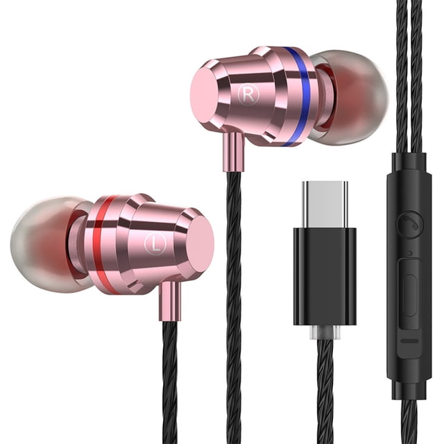 Universal Type-C Wired Earphone In-ear Noise Reduction Wire Controlled ...