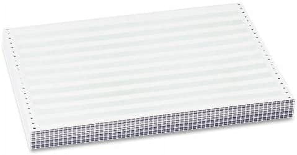 Universal Green Bar Paper, 3-Part Carbonless, Perforated for Dot Matrix ...