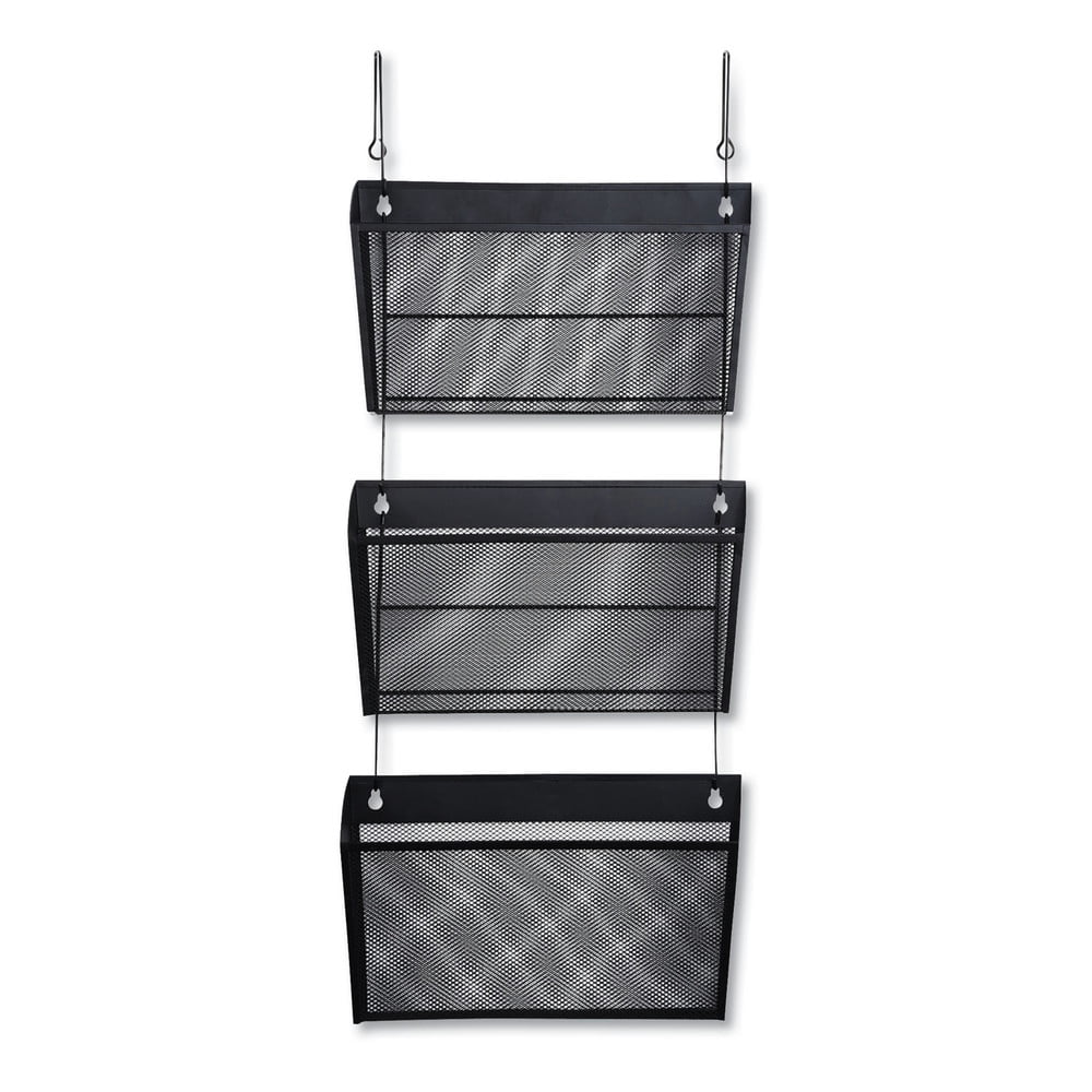 Universal UNV20011 14.13 in. x 3.38 in. x 8.5 in. Mesh Three-Pack Wall ...