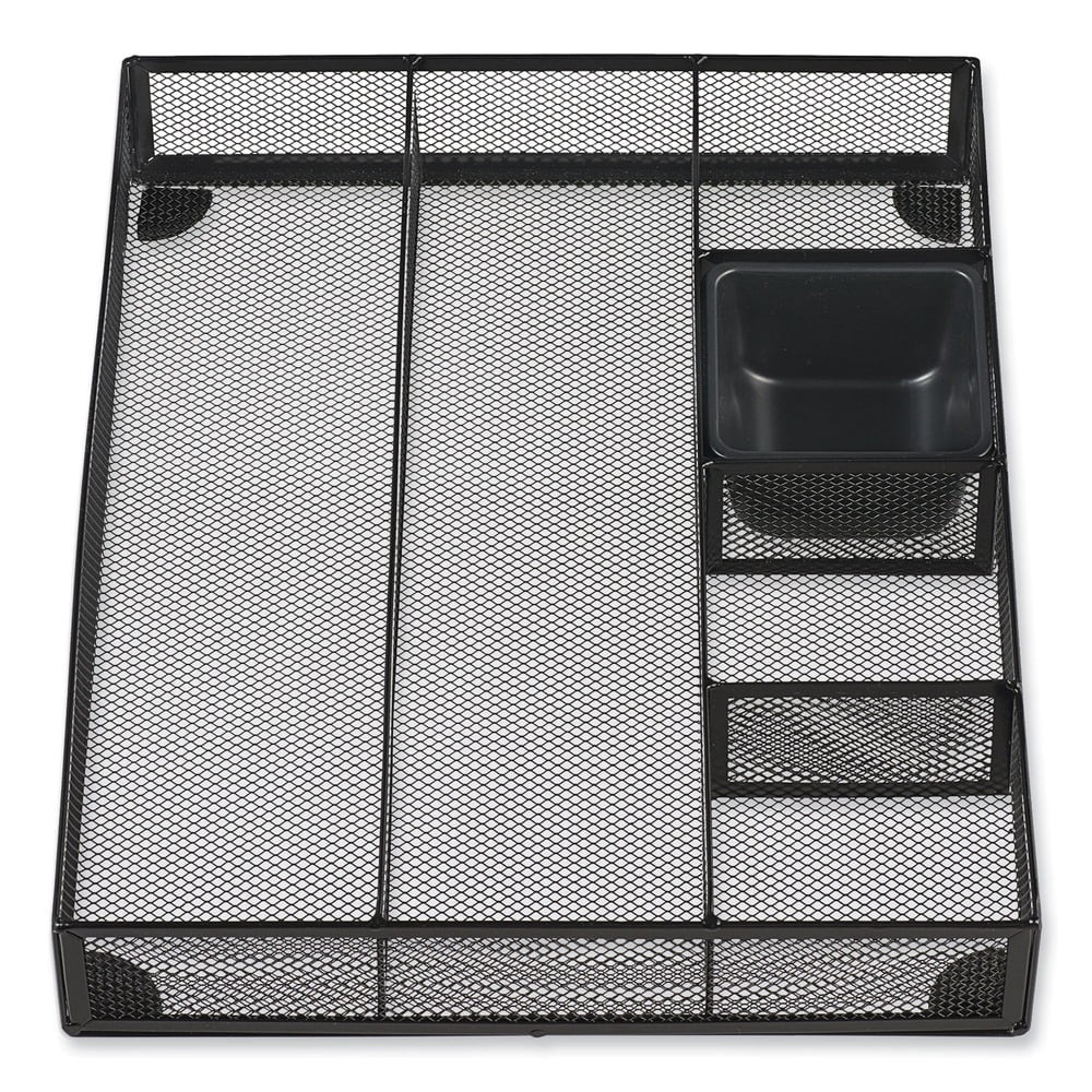 Universal Metal Mesh Drawer Organizer 15 x 11 7/8 x 2 1/2 Black ...
