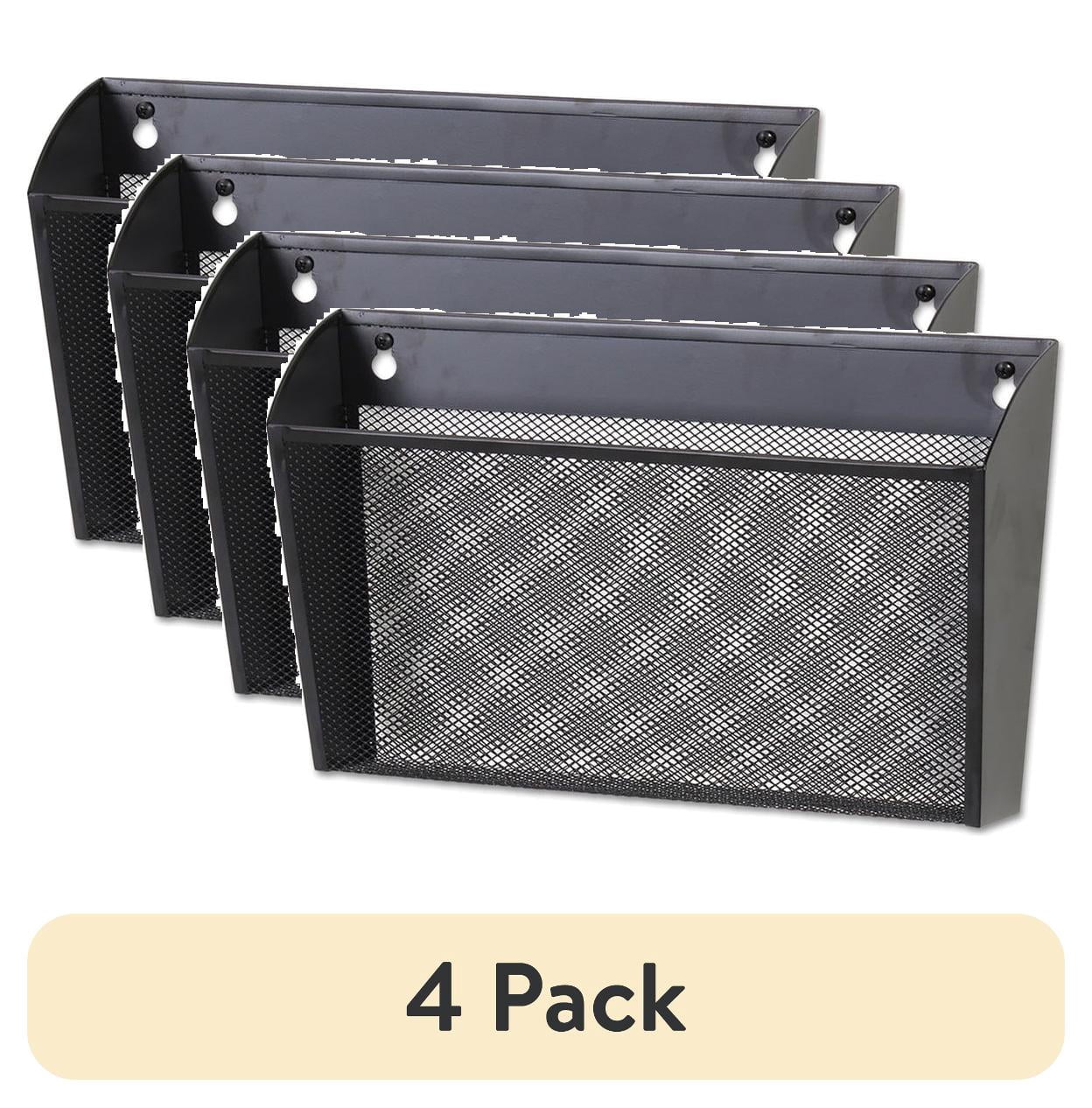 (4 pack) Universal UNV20026 14 in. x 3.1 in. x 8.2 in. Metal Mesh Wall ...