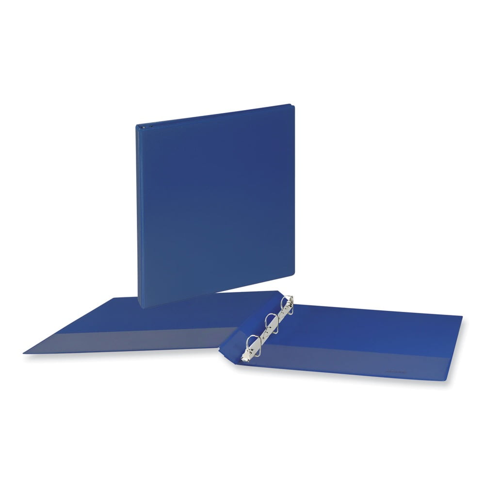 Universal Slant D-Ring View Binder, 3 Rings, 1" Capacity, Navy Blue ...