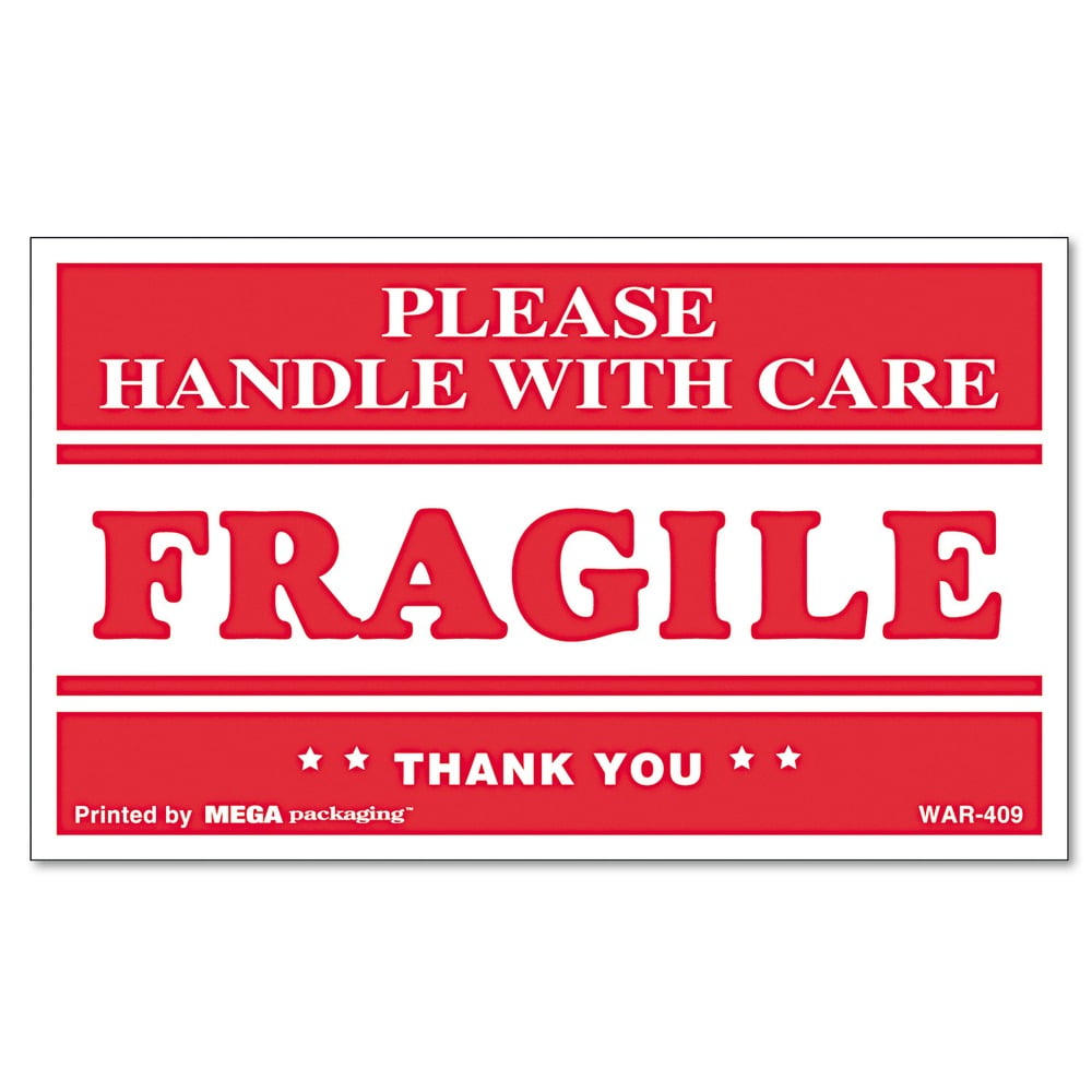 Universal® LABEL,3X5 FRAGILE HWC,RD UNV308383 - Walmart.com