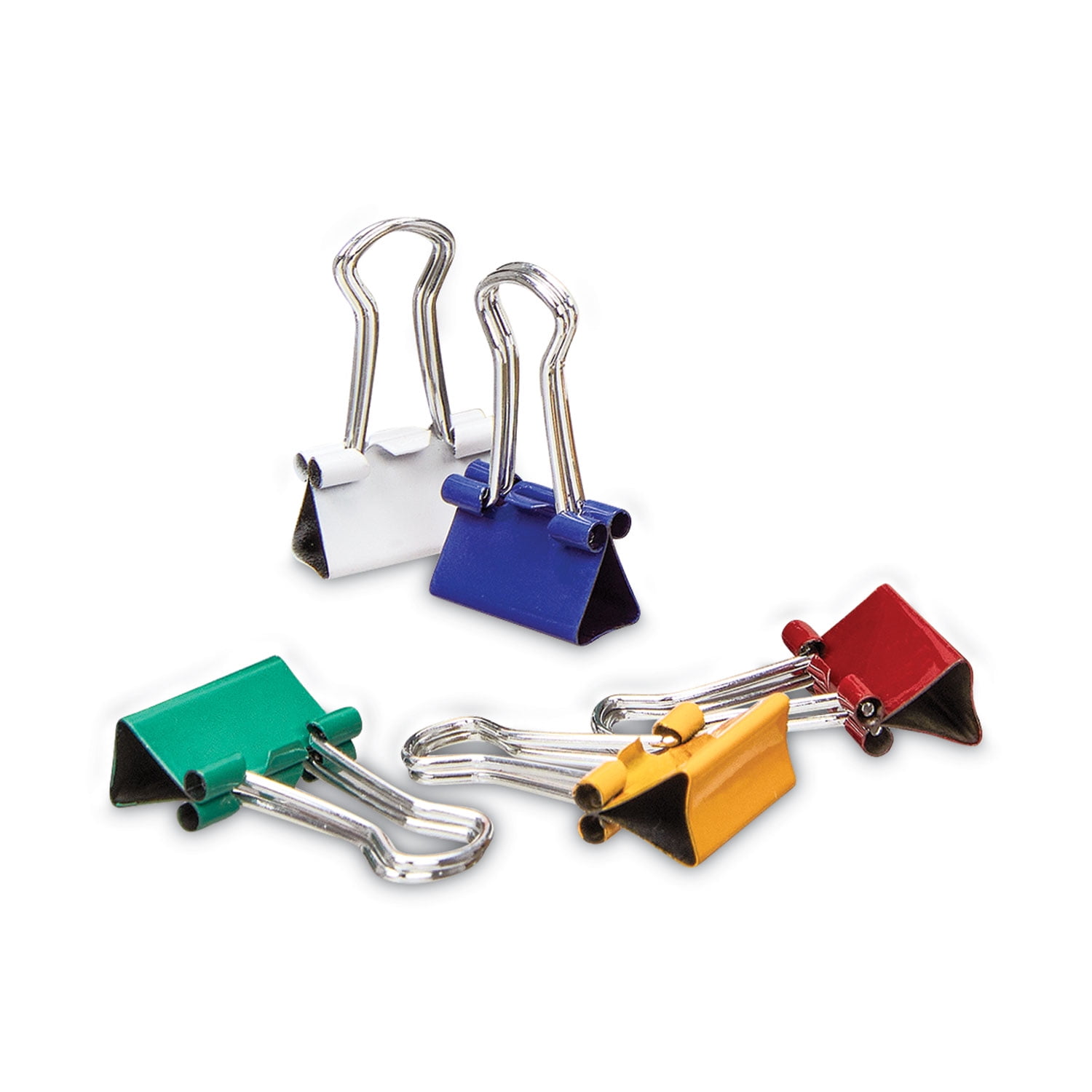 Universal Mini Binder Clips, Assorted Colors, Storage Tub, Strong ...