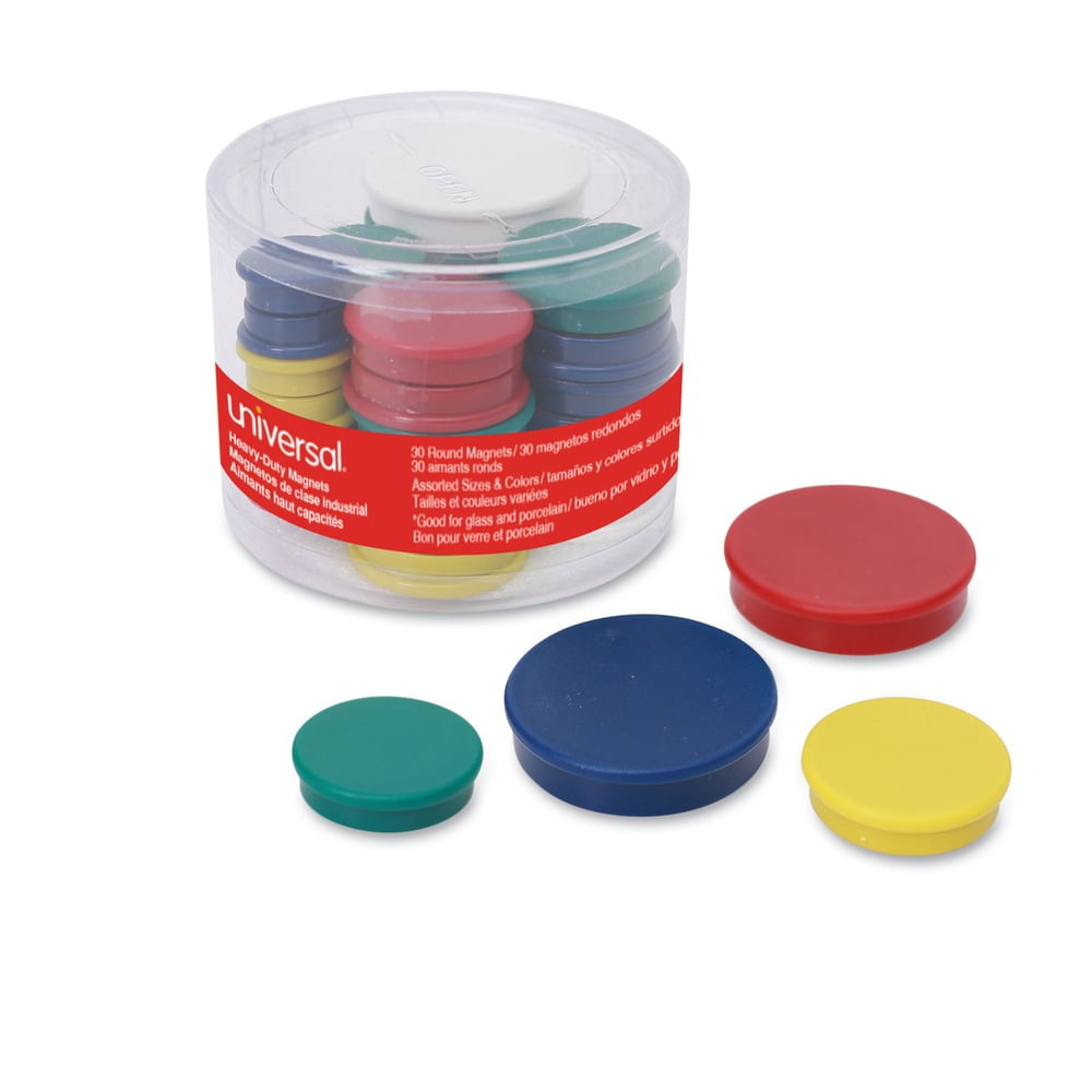 Universal UNV31251 High-Intensity Circle Magnets - Assorted (30/Pack ...