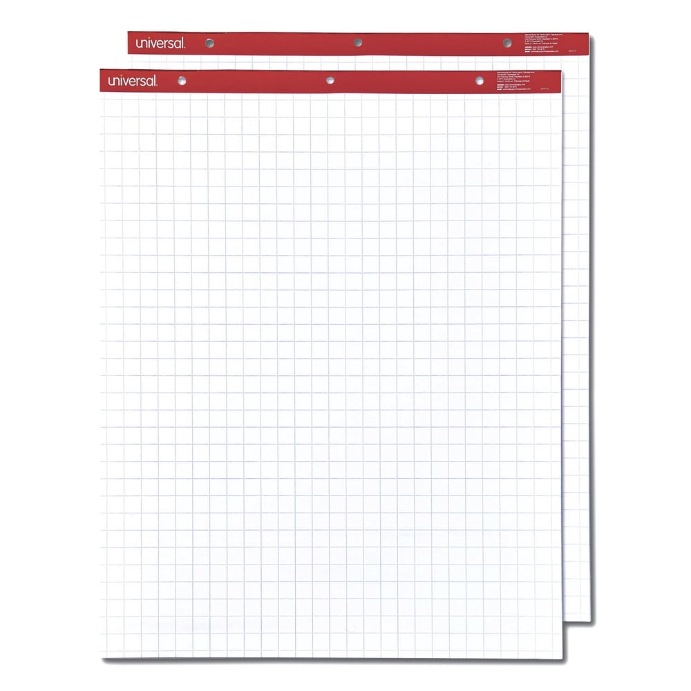 Universal Easel Pads, Flip Charts, 50-Sheet, 27x34 in, White, 2/Carton ...