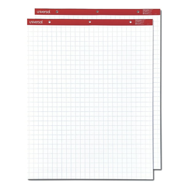 Universal UNV35602 50-Sheet 27 in. x 34 in. Easel Pads/Flip Charts ...