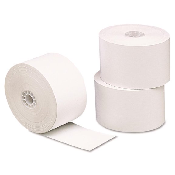 PM Company Direct Thermal Printing Thermal Paper Rolls, 3 1/8" x 110 ft ...