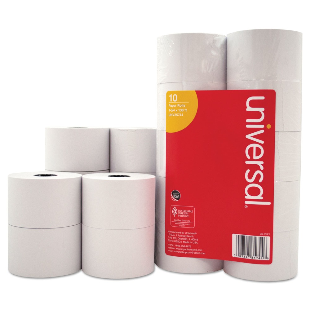 Universal UNV35744 1.75 in. x 138 ft. 0.5 in. Core Impact and Inkjet ...