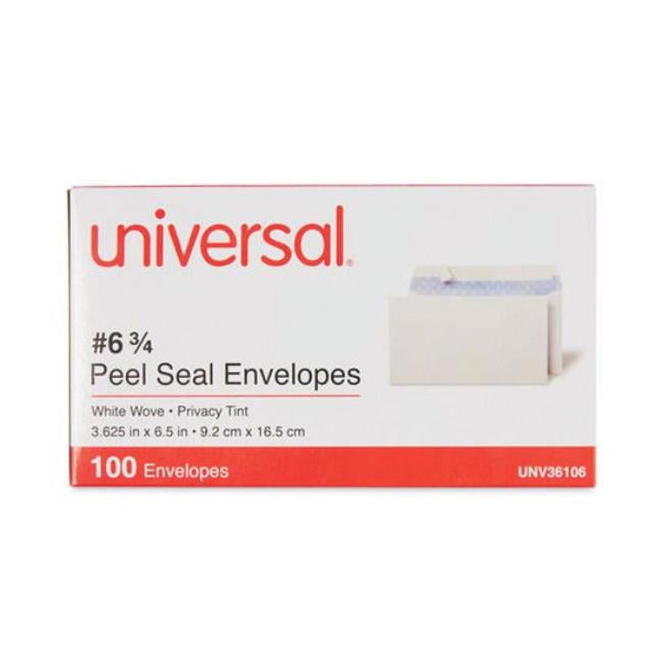 Universal UNV36106 No.6 0.75 Business White Envelope - Walmart.com