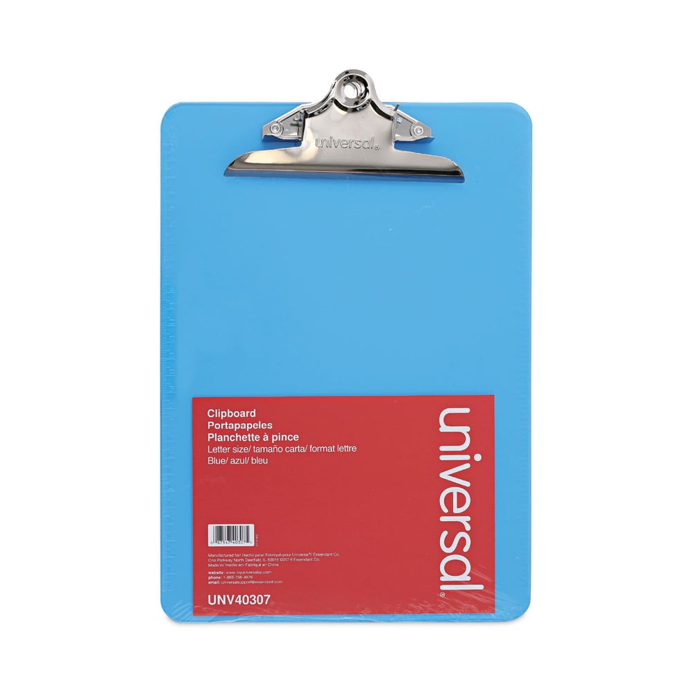 Universal UNV40307 1.25 in. Clip Capacity 8.5 in. x 11 in. Plastic ...