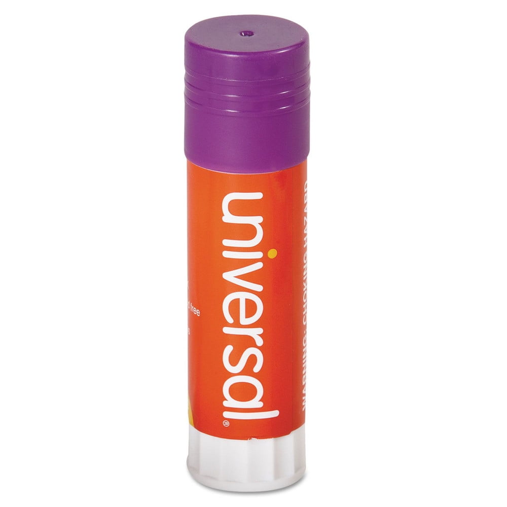 Universal UNV74752 1.3 oz. Dry-Clear Glue Sticks - Purple (12/Pack ...