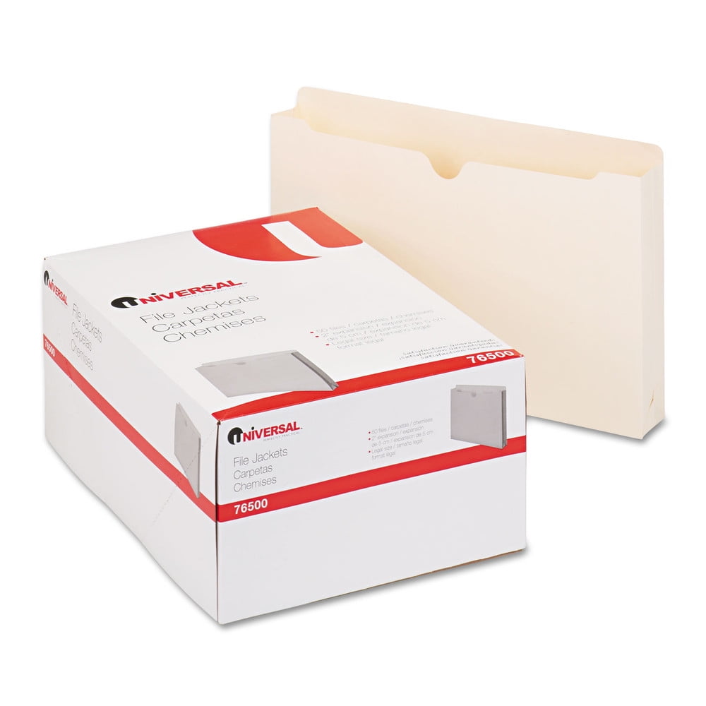 Universal UNV76500 11 Point Economical File Jackets with 2 in ...