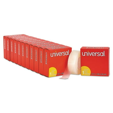 Universal Invisible Tape, 3/4" x 1000", 1 Core, 12/Pack -UNV83412 ...