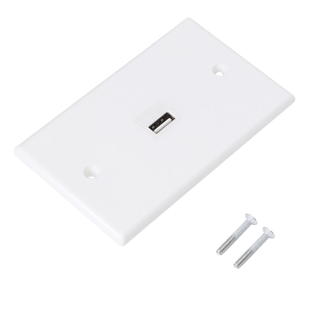 Universal USB 2.0 Type-A Charging Socket Panel Wall Outlet for Mobile ...