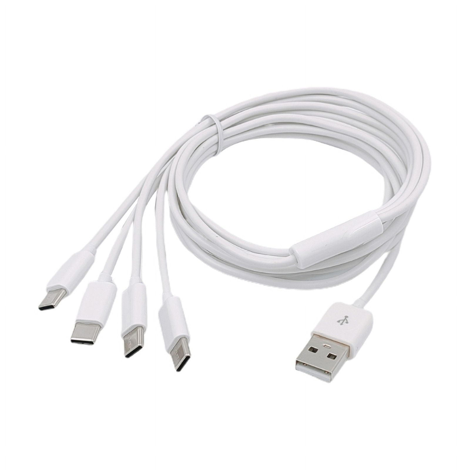 Universal USB C Splitter Cable 4-in-1 Multi Charging Cord for Mobile ...