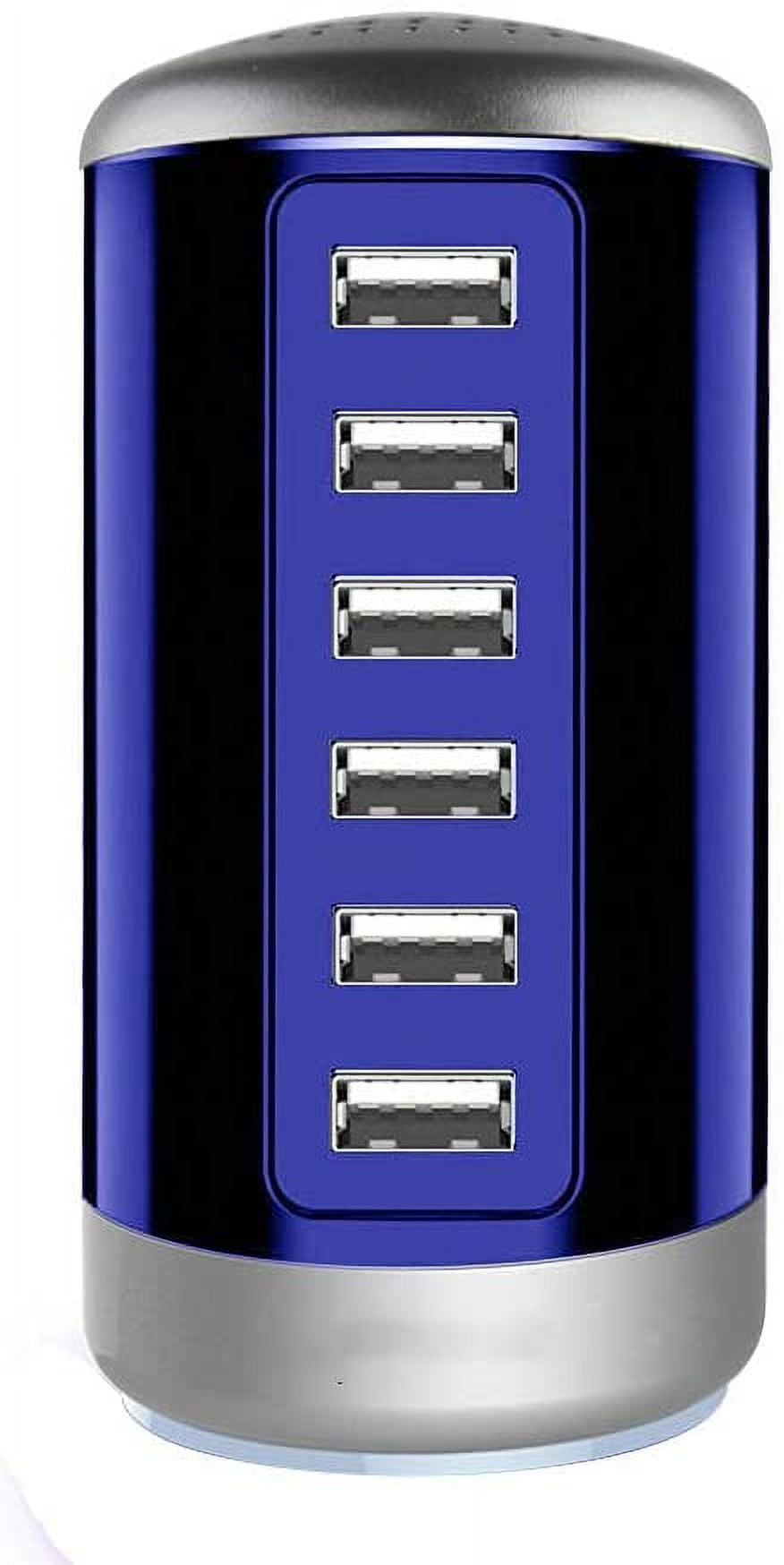 Universal USB Charger 6-Port Desktop USB Charging Station with Smart ...