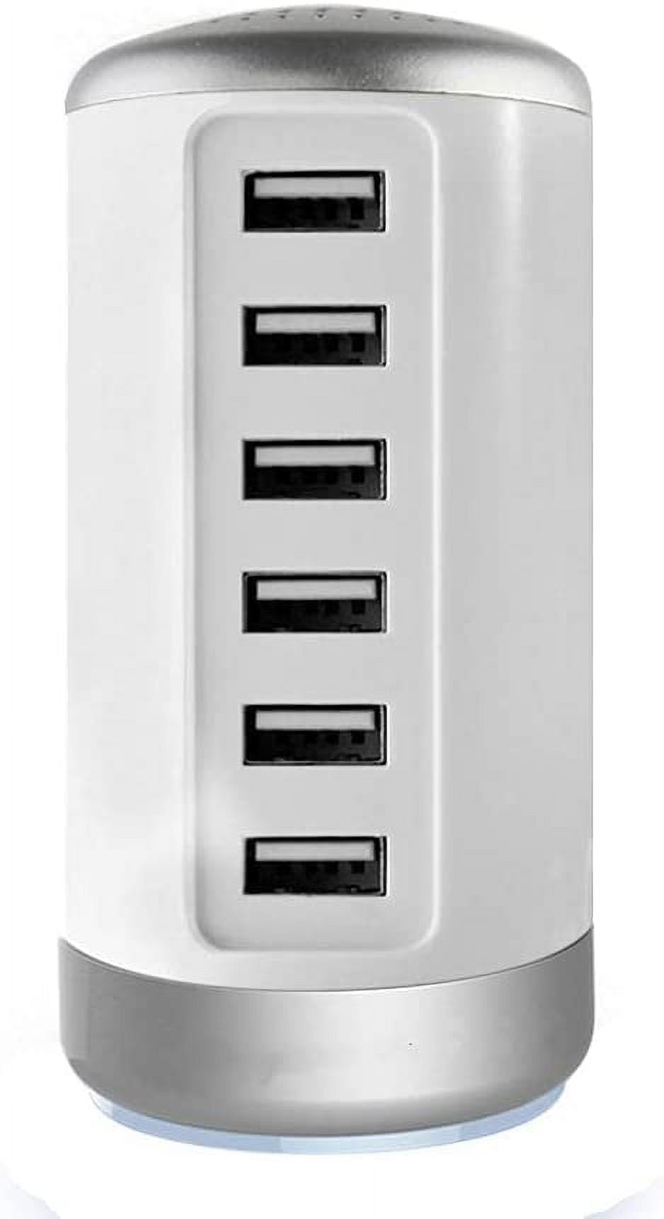 Universal USB Charger 6-Port Desktop USB Charging Station with Smart ...