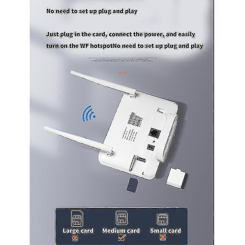 Universal Unlocked 4g Lte Cpe Router Modem Sim Card Slot Eu Plug ...