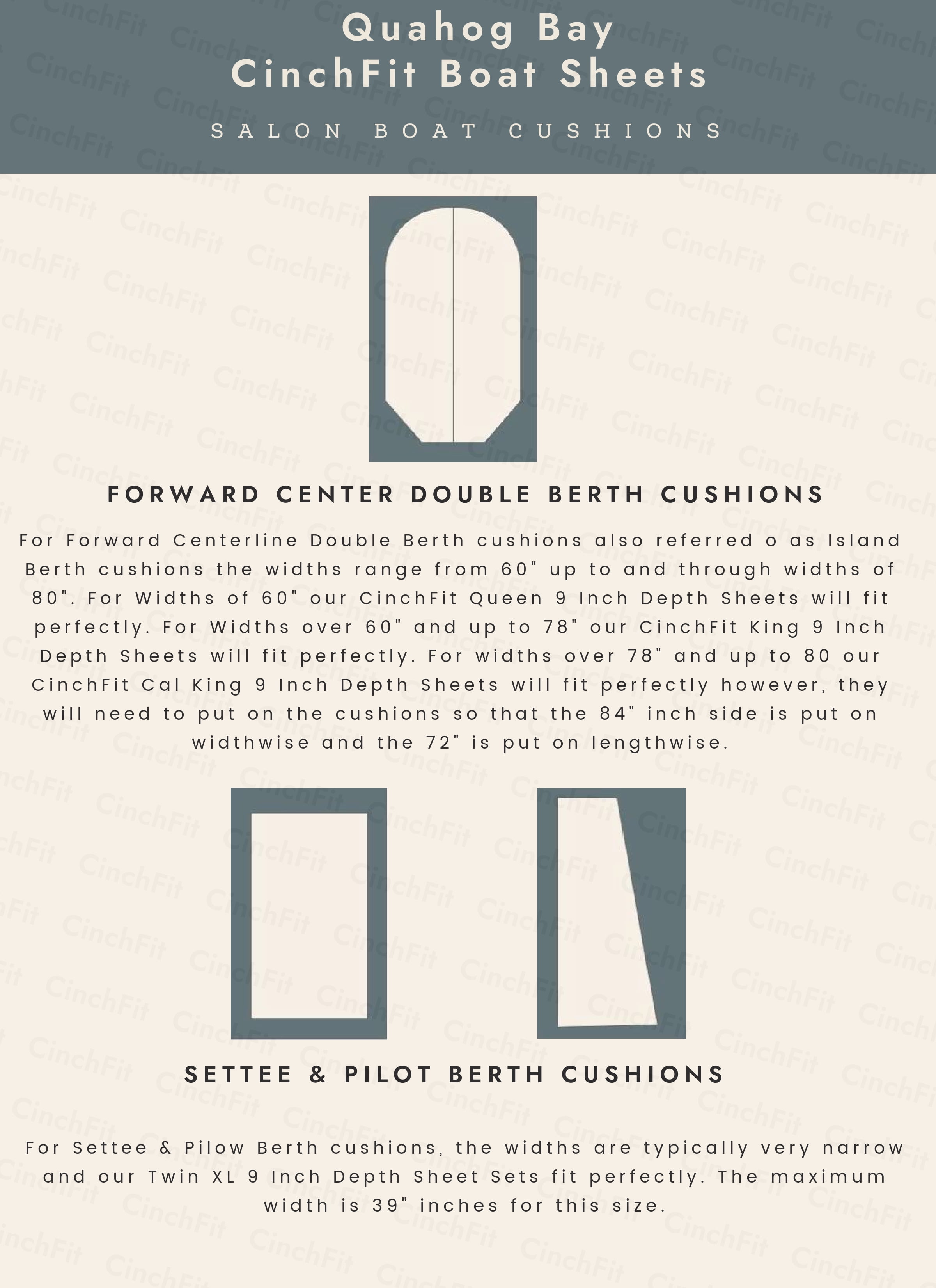 CinchFit V Berth Boat Sheets 600TC 100% Cotton Yacht Bedding - Walmart.com