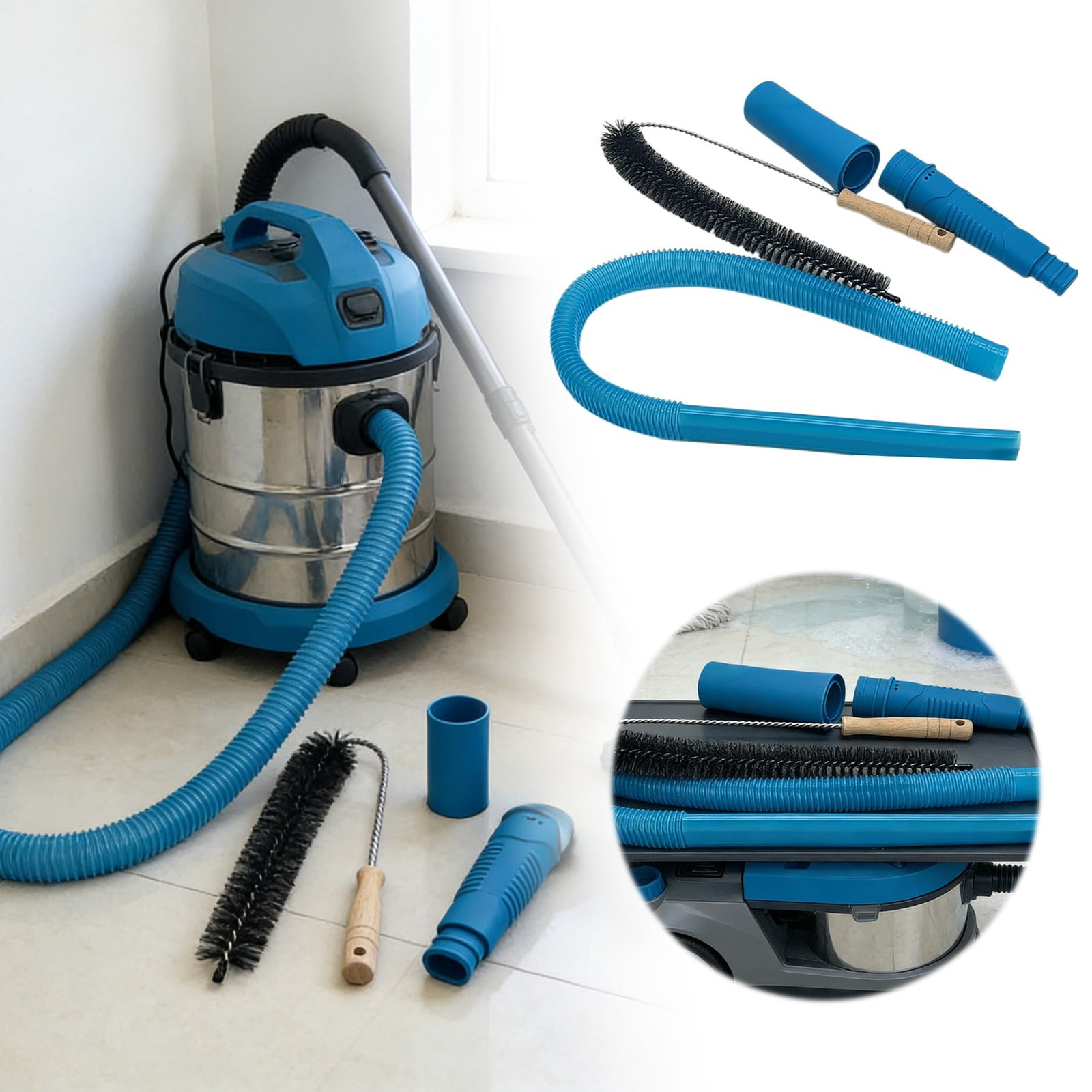Universal Vacuum Cleaner Extension Hose Kit with Multiple Adapters for ...