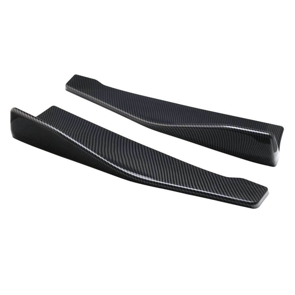 Universal Vehicles Black Exterior Rear Side Extensions Splitter Lip Car ...