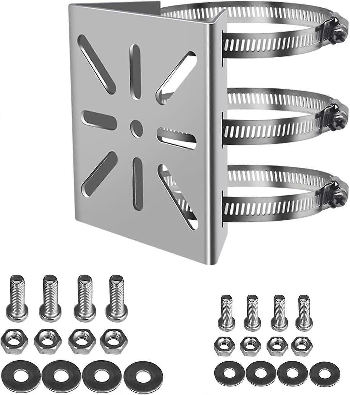 Universal Vertical Pole Mount Security Camera Bracket, 3 Loops ...