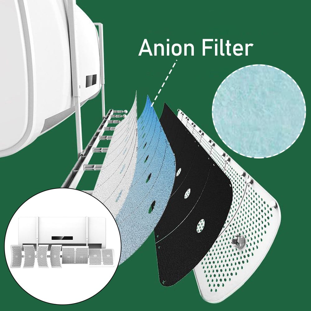 Universal Wall-Mounted Air Conditioning Windshield 8-Leaf Adjustable ...