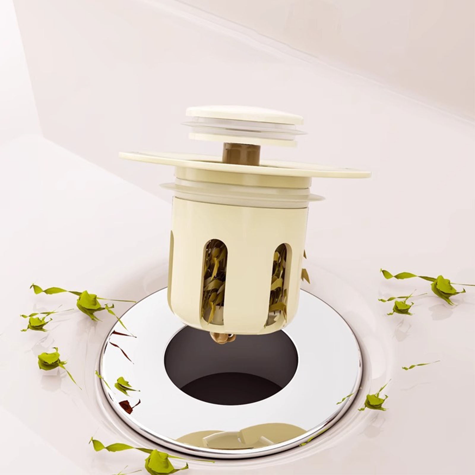 Universal Washbasin Drain Plug Filter | Spring Core Sewer Stopper | No ...