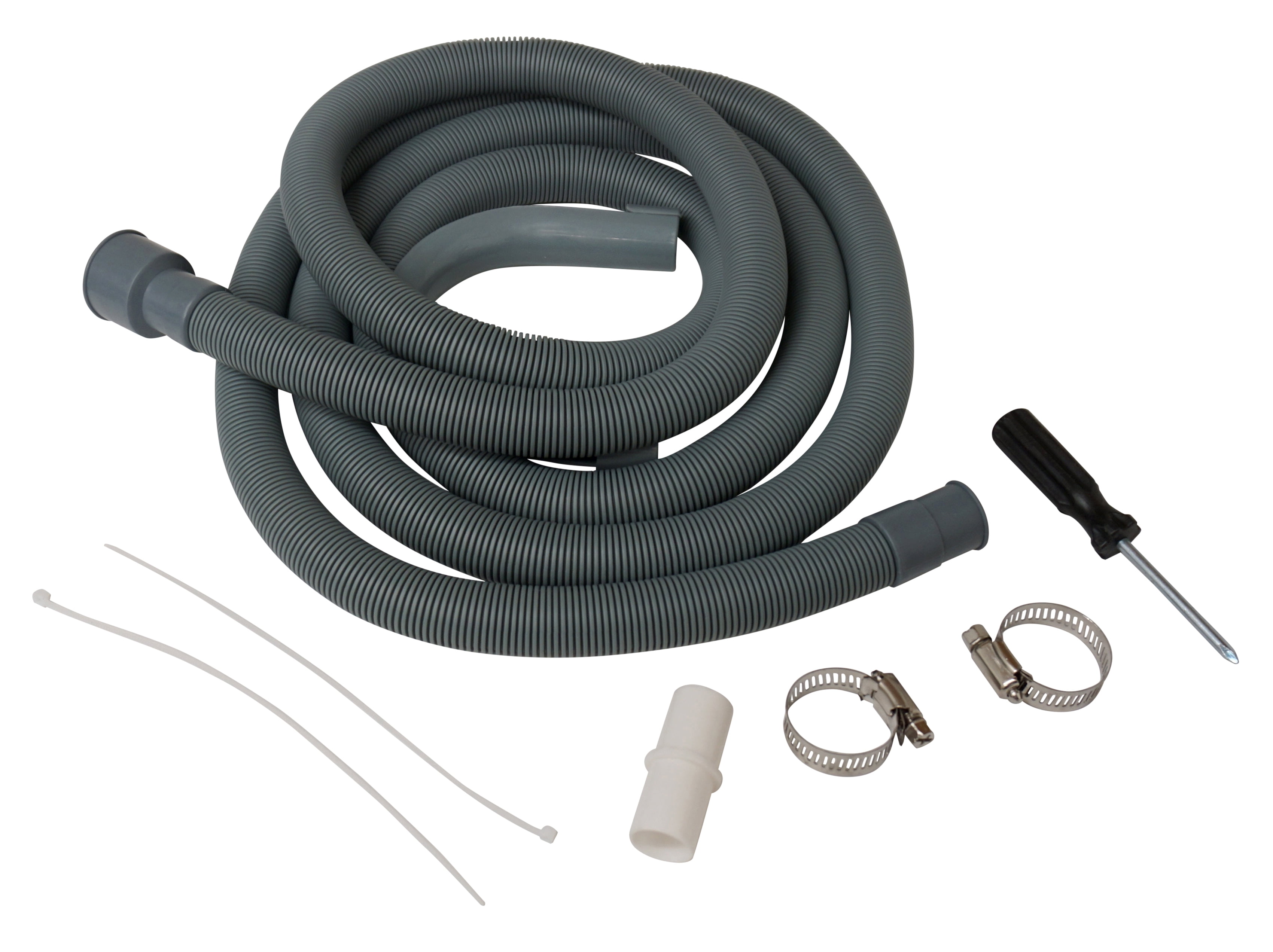 Universal Washing Machine Drain Hose Extension Kit, 10' Long, Flexible ...