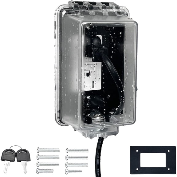 Locking Outdoor Outlet Cover