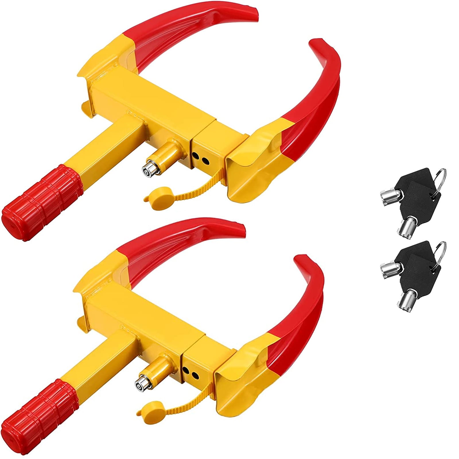 Steel Auto Wheel Lock Set, Anti-Theft Tire Security for Car, SUV, Boat ...